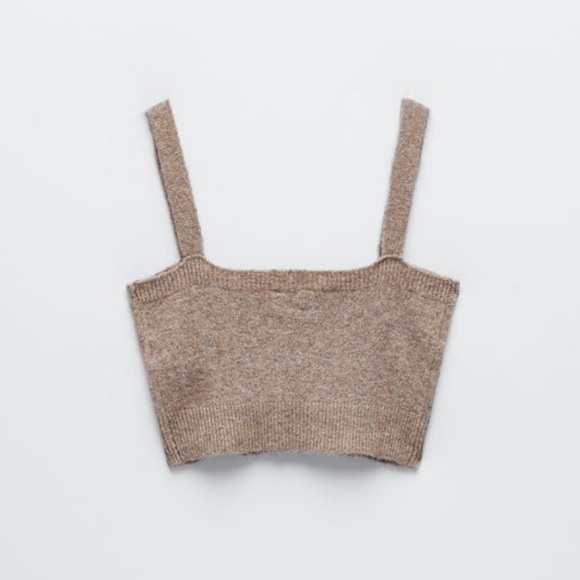 Zara | Tops | Zara Wool Blen Crop Top | Poshmark